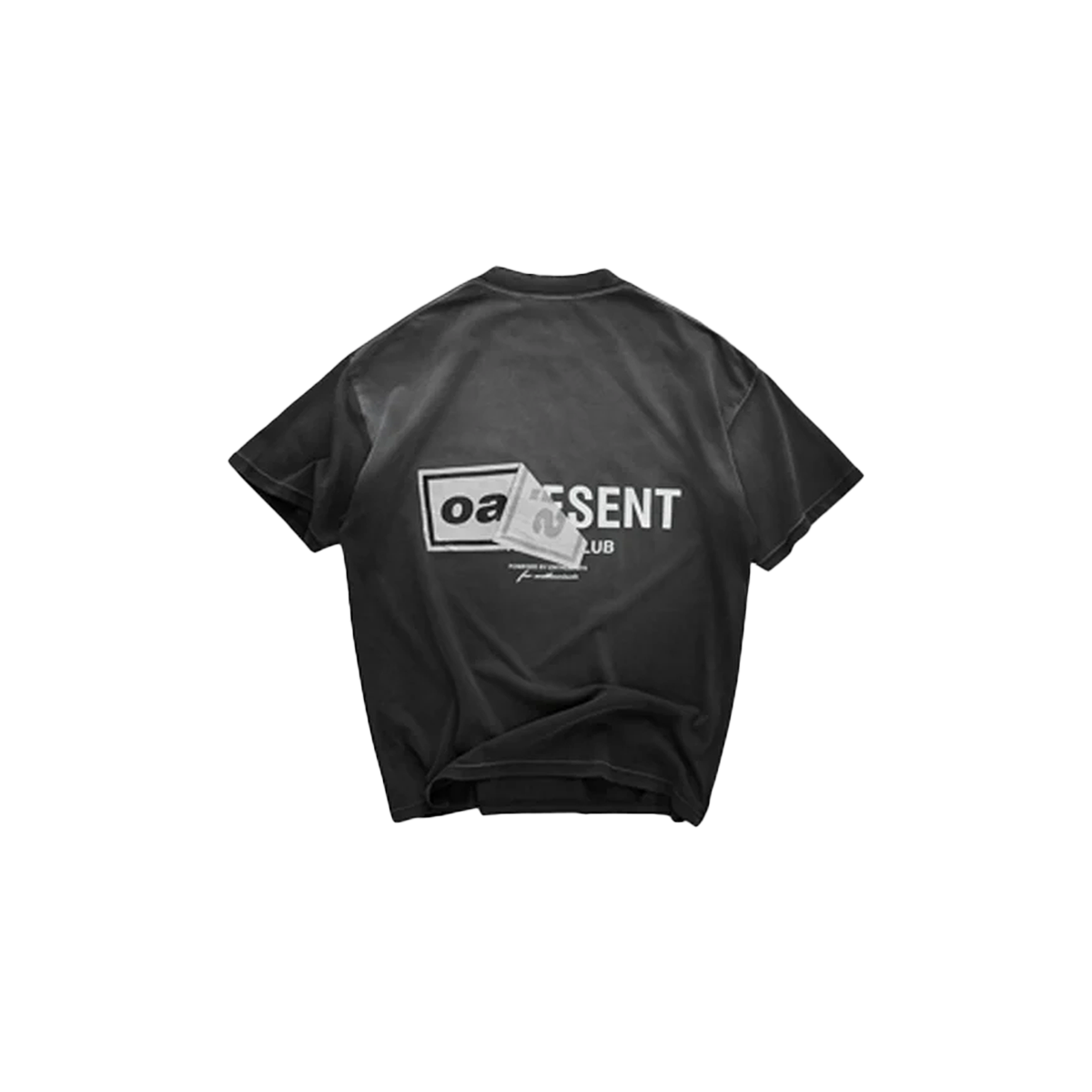 Represent X Oasis Owners Club T-Shirt Stained Black