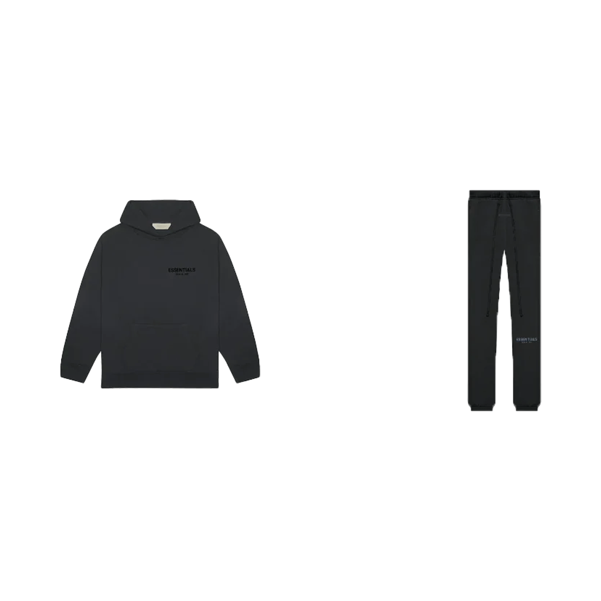 Fear of God Essentials S21 Sweatpants + S22 Hoodie Black - SET