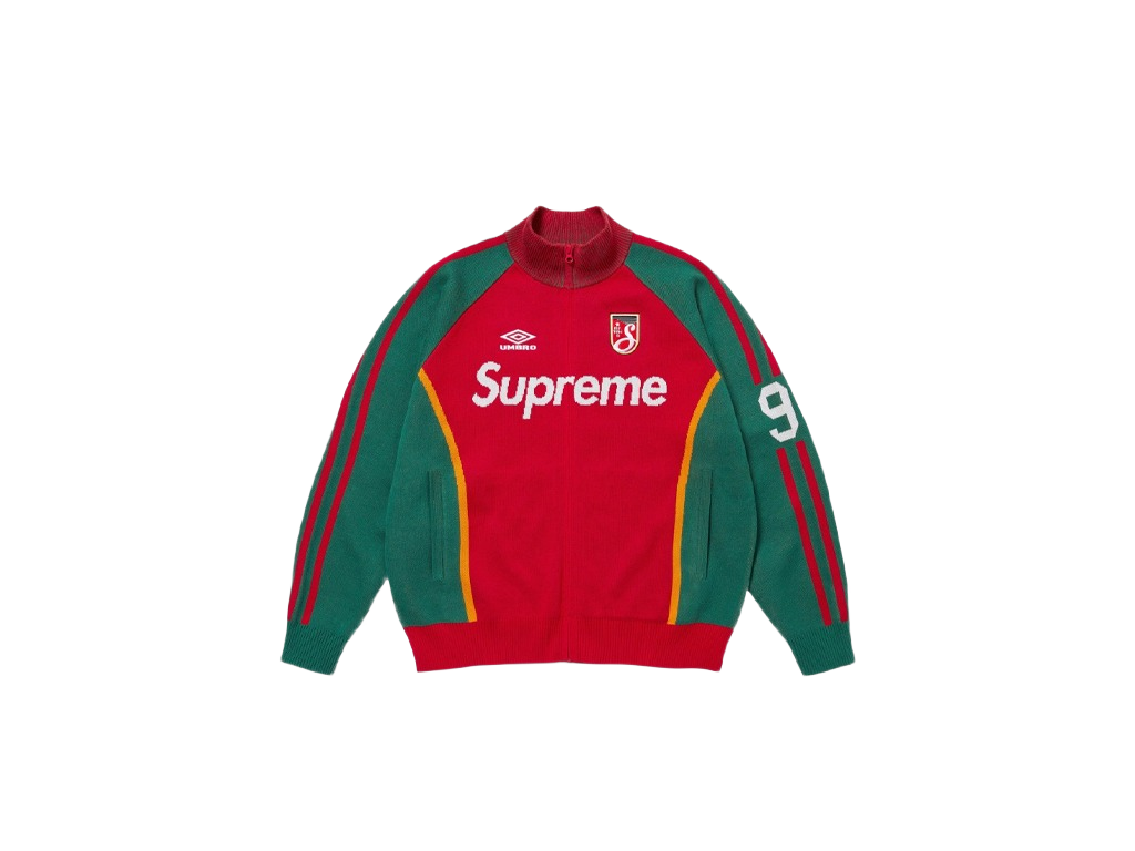 Supreme Umbro Zip Up Sweater Red